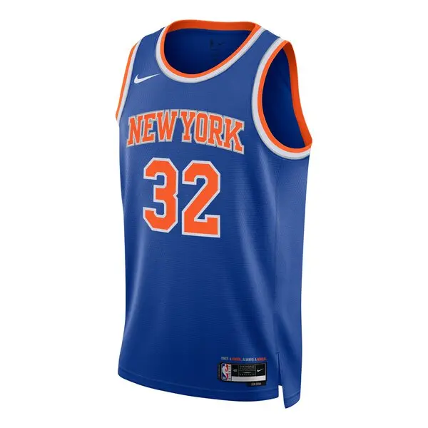 Nike Karl-anthony Towns New York Knicks Icon Edition Swingman Jersey - Rush Blue