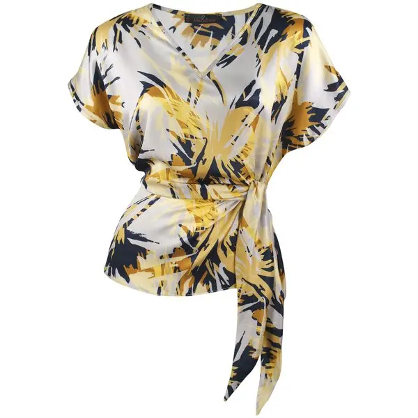 ME & THEE High Horse Printed Silk Viscose Top