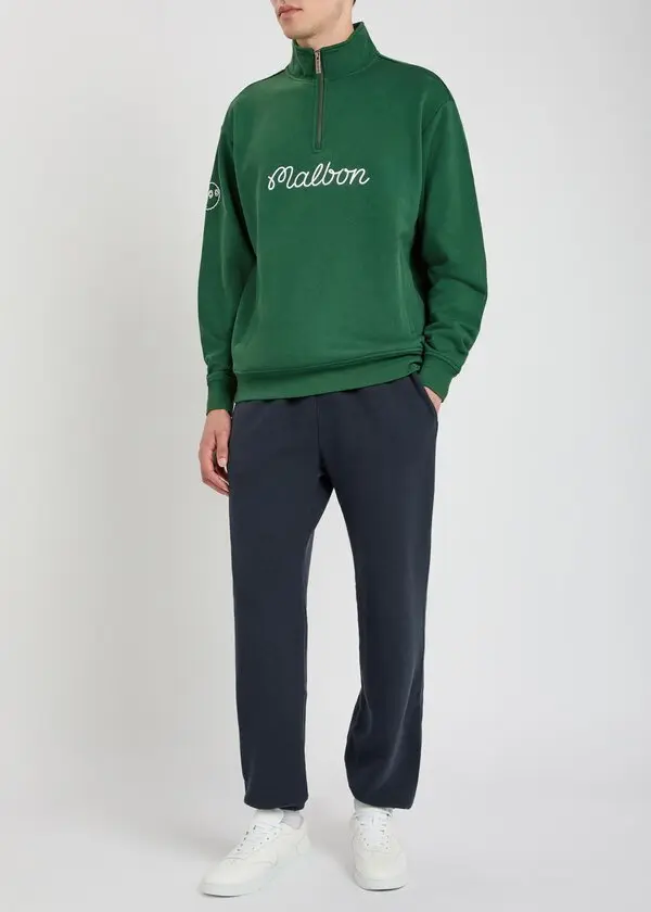 MALBON Ridge Logo Hooded Stretch-shell Anorak Jacket