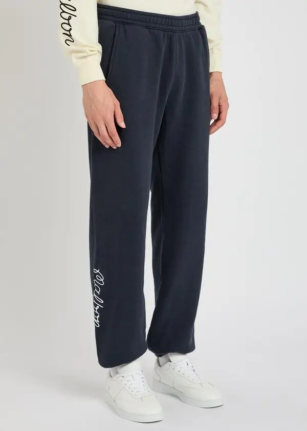 MALBON Clubhouse Logo Cotton Sweatpants