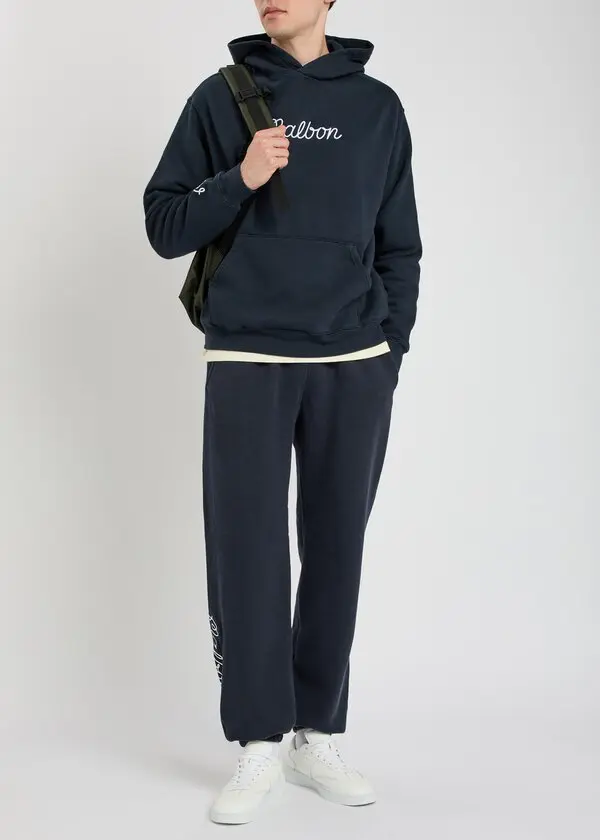 MALBON Clubhouse Logo Cotton Sweatpants