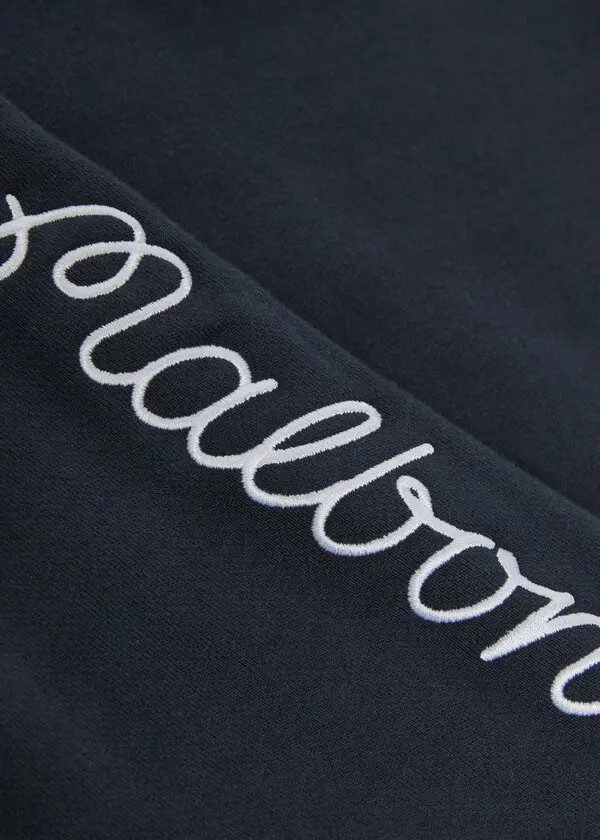 MALBON Clubhouse Logo Cotton Sweatpants