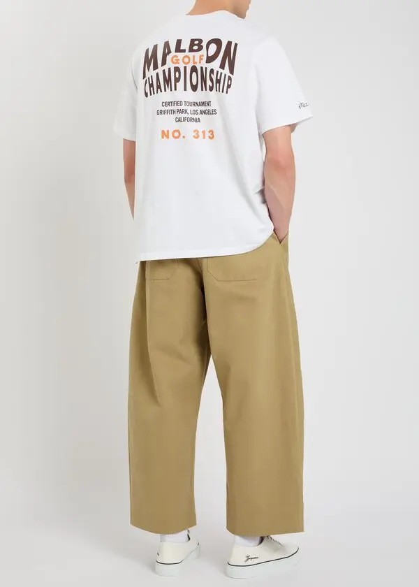 MALBON Bermuda Championship Printed Cotton T-shirt