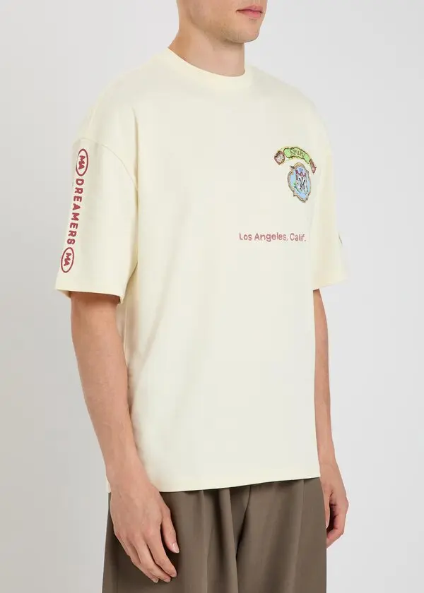 Amiri Vista Hj Skate Printed Cotton T-shirt - Ivory