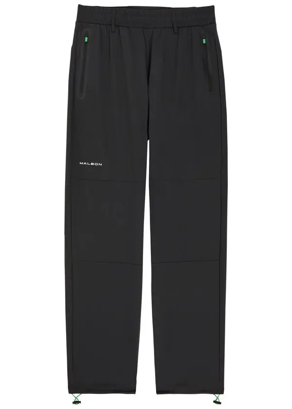 MALBON Performance Logo Stretch-nylon Trousers - Black
