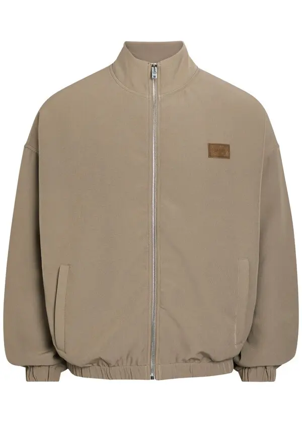 Amiri Logo-appliquéd Cady Track Jacket - Sand