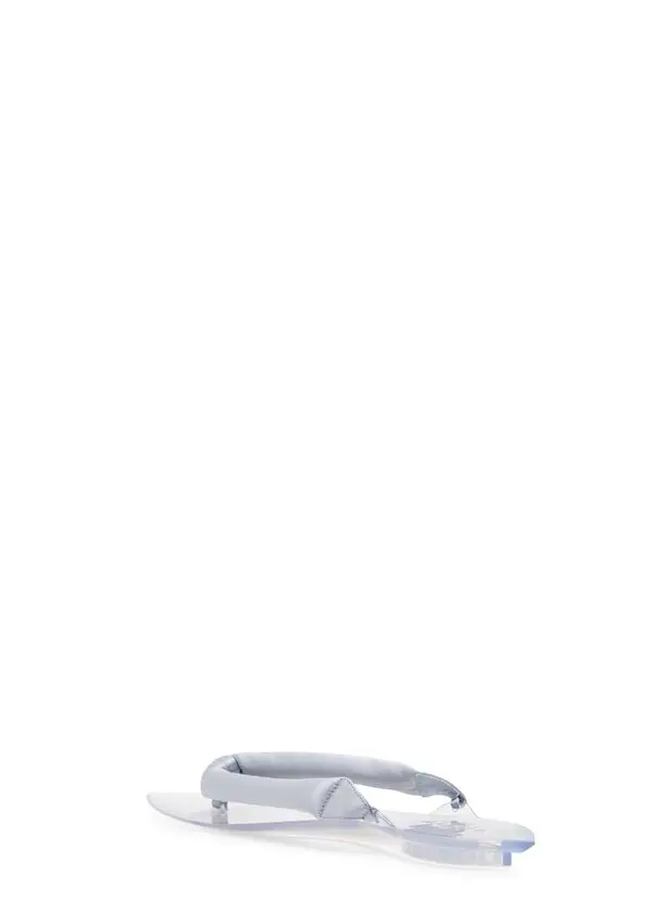 Alaïa Satin And Tpu Flip Flops - Silver