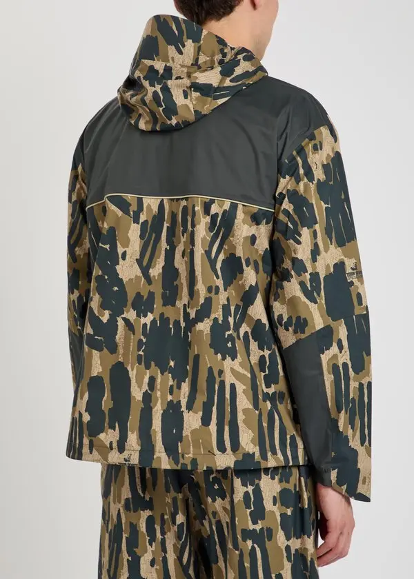 MALBON Tour Divot Waterproof Camouflage Hooded Nylon Jacket