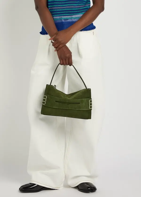 JW Anderson Loafer Suede Shoulder Bag