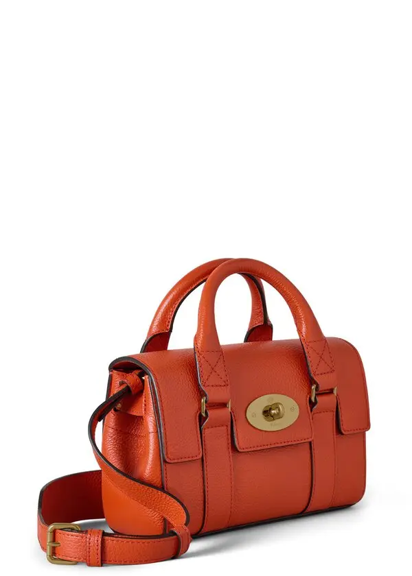 Mulberry Bayswater Heritage Mini Grained Leather Cross-body Bag