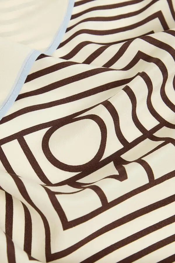 TOTEME Logo-print Silk Scarf