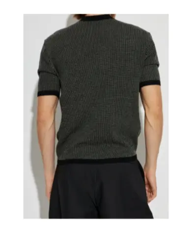Emporio Armani Short-sleeve Patterned Pullover
