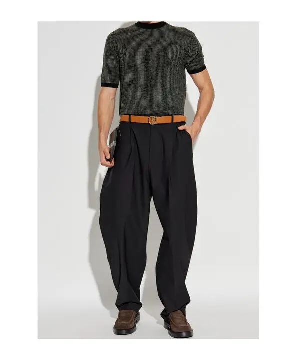 Emporio Armani Short-sleeve Patterned Pullover