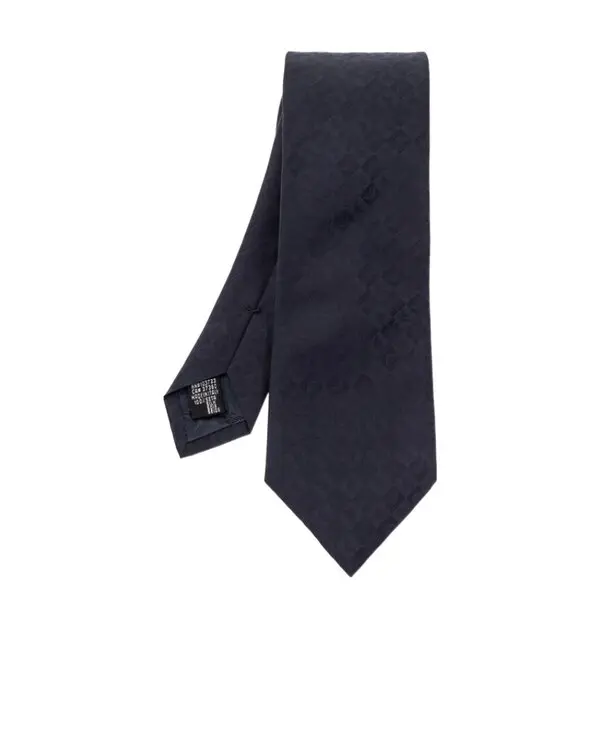 Emporio Armani Jacquard Pattern Pointed Tip Tie