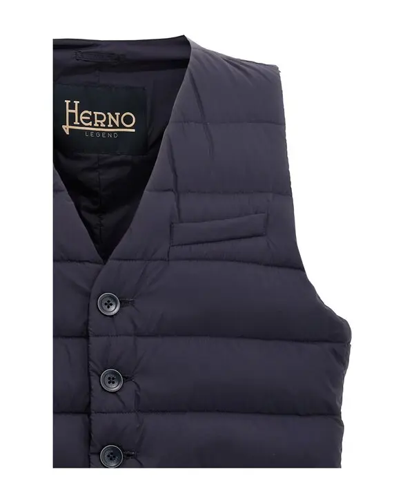 Herno V-neck Quilted Gilet