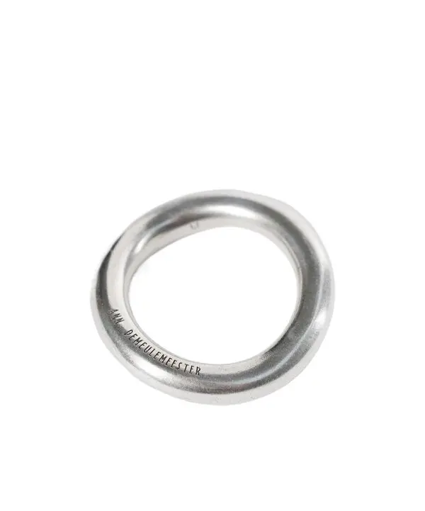 ANN DEMEULEMEESTER Hoop Ring With Embossed Logo
