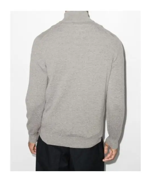 Brunello Cucinelli Cashmere High-neck Zipper Cardigan - Grey
