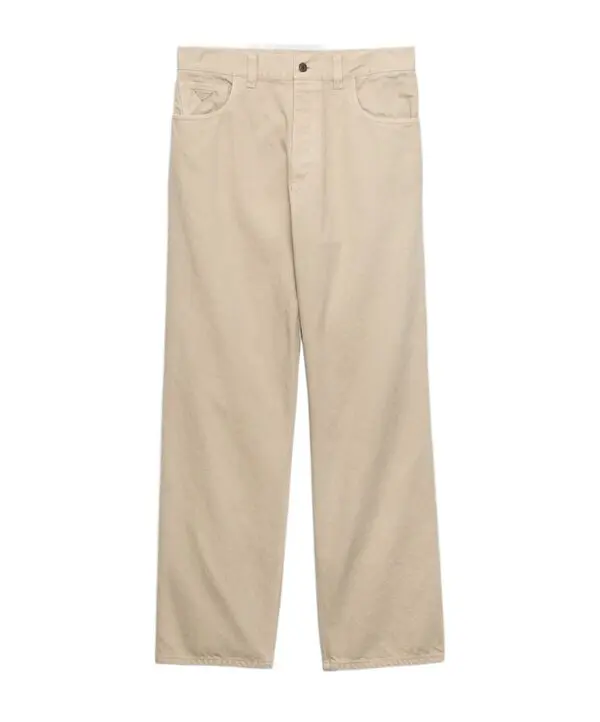 Prada Five-pocket Old Denim Jeans - Sand-colored