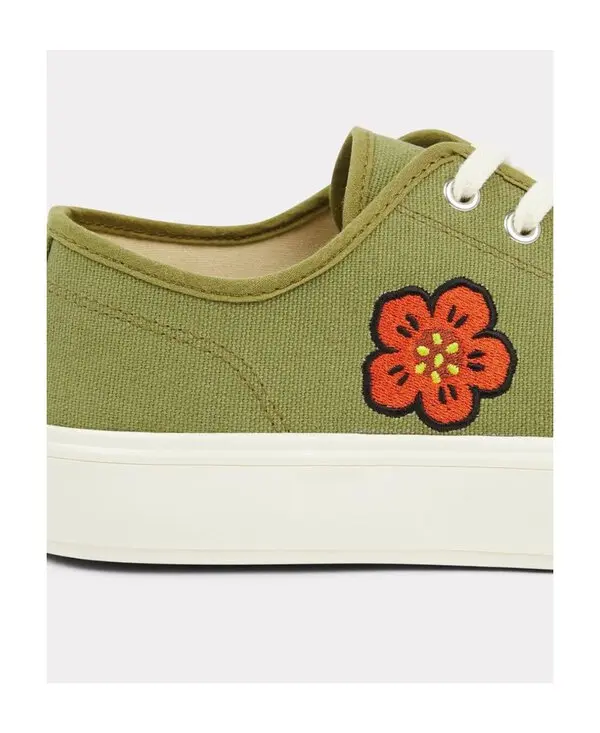 Kenzo Flower Embroidered Lace-up Sneakers