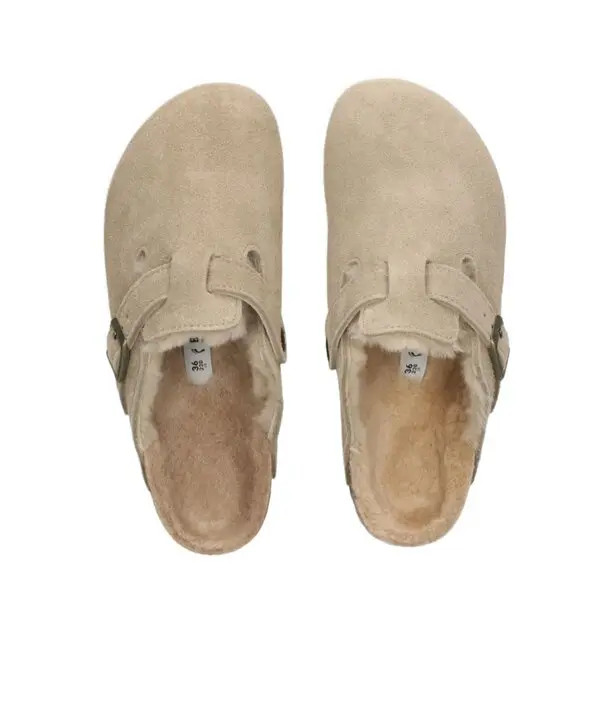 BIRKENSTOCK Boston Shearling Slip-on Mules