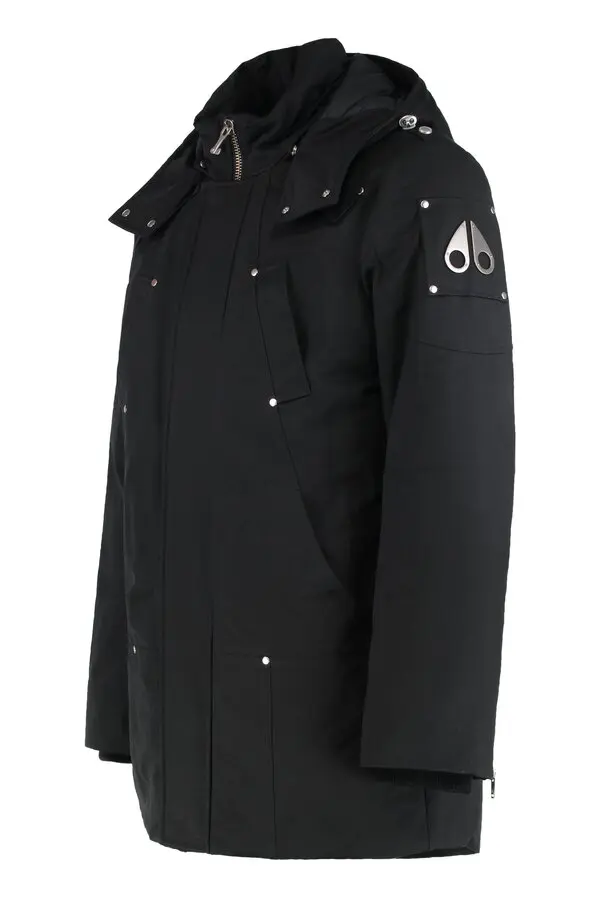 Moose Knuckles Logo-plaque Zipped Bomber Jacket