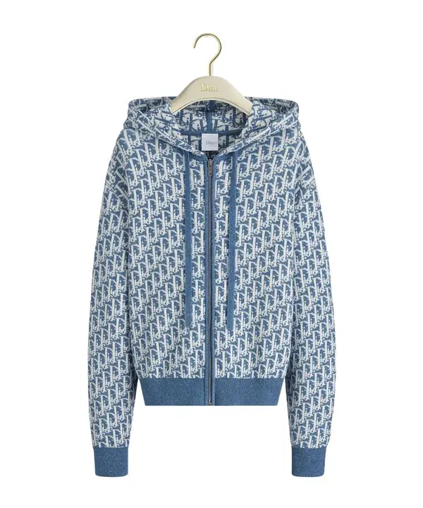 Dior Riviera Zipped Cardigan With Hood
