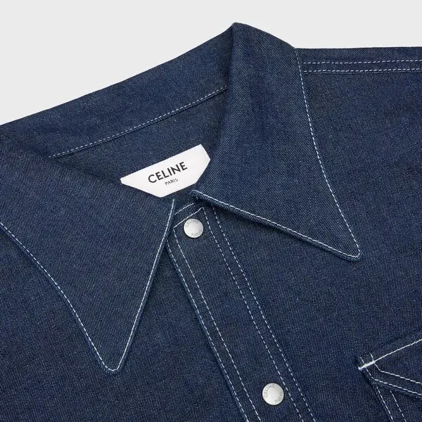 Celine Shirt In Cotton Denim