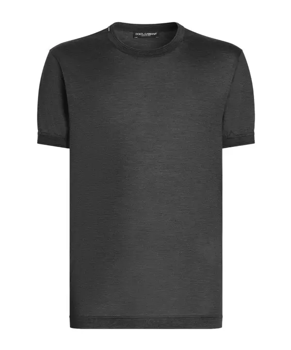 Dolce & Gabbana Silk T-shirt - Grey