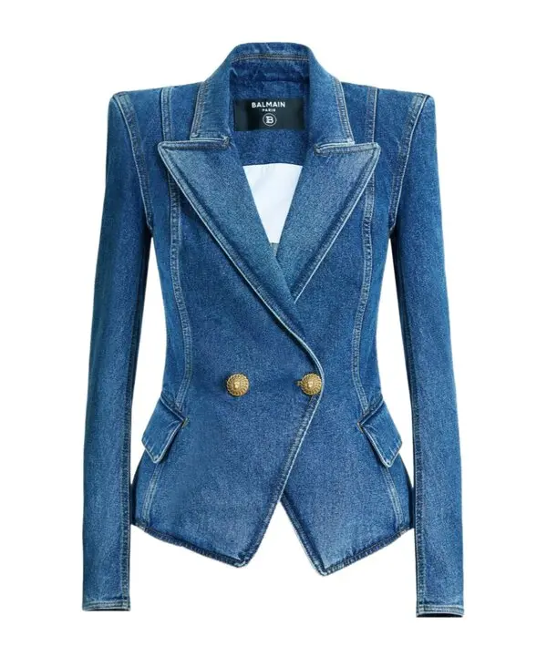 Balmain Denim 2-button Jacket - Blue