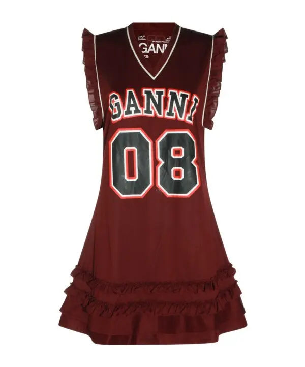 GANNI V-neck Dress