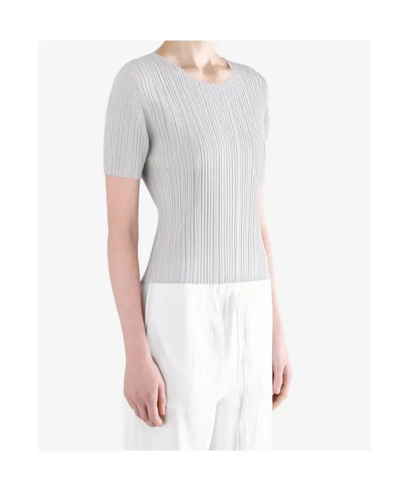 PLEATS PLEASE BY ISSEY MIYAKE Short-sleeved Crewneck T-shirt