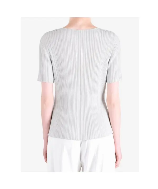 PLEATS PLEASE BY ISSEY MIYAKE Short-sleeved Crewneck T-shirt