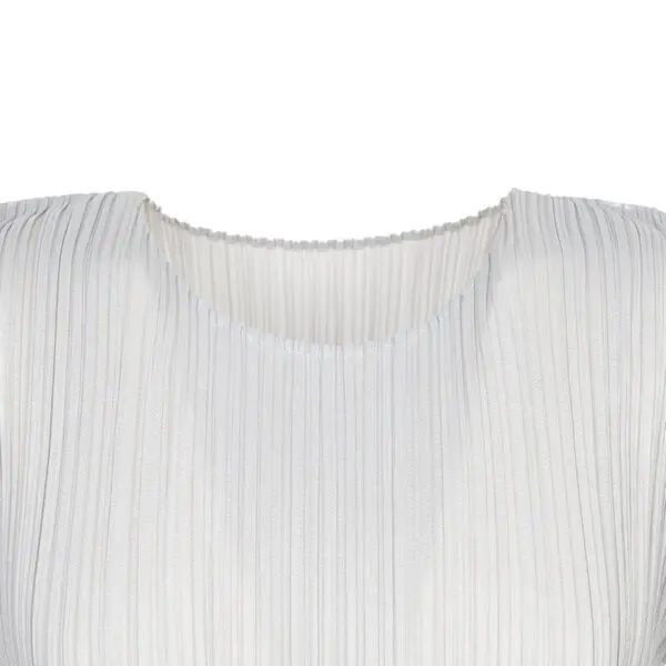 Issey Miyake Short Sleeve Crewneck Top