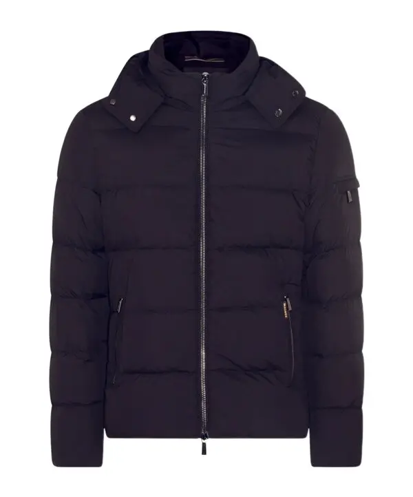 MOORER Hooded Quilted Down Jacket