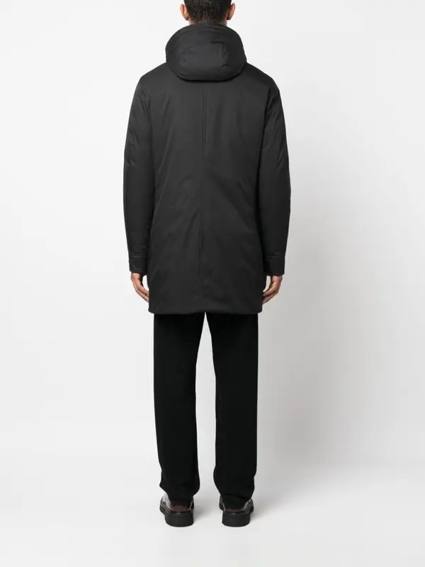 MOORER Vermont Hooded Down Jacket - Black