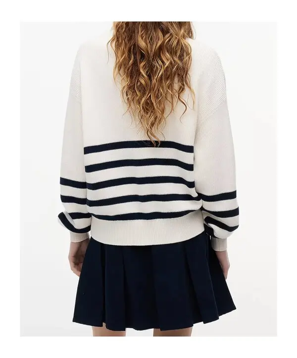Tommy Hilfiger Striped Quarter-zip Sweater