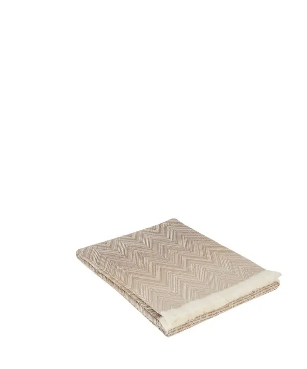 Missoni Zig-zag Woven Blanket - Nude