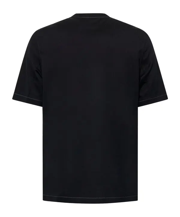 Brunello Cucinelli Logo Embroidered Crewneck T-shirt