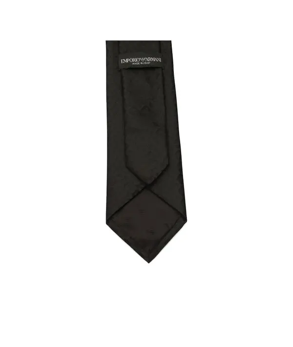 Emporio Armani Jacquard Pattern Pointed Tip Tie