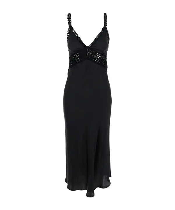 SEMICOUTURE Semi Couture Jacinta Long Dress With Crochet