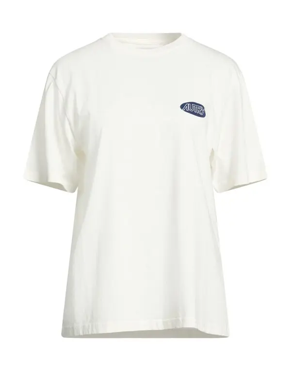 AUTRY Cotton Logo Print T-shirt - White