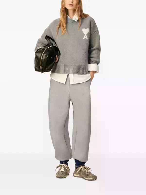 AMI Paris Crewneck Alpaca Sweater