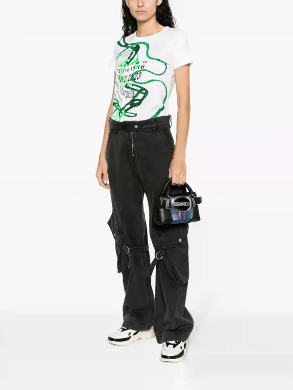 Dsquared2 Denim Patchwork Tote Bag