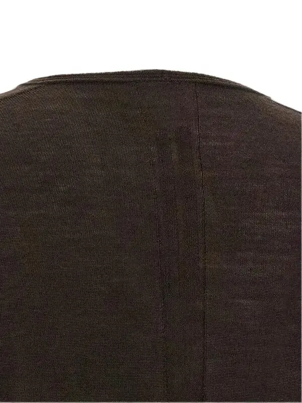 Rick Owens Bat-sleeve Cropped Wool Sweater - Brown
