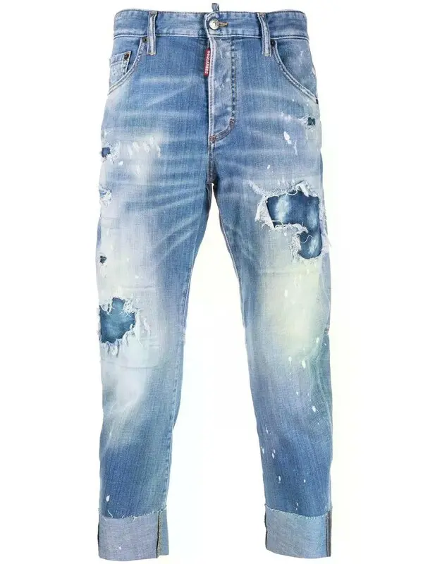 Dsquared2 Distressed Cropped Jeans