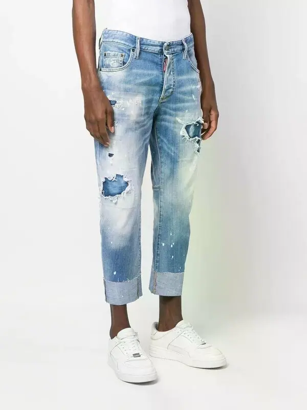 Dsquared2 Distressed Cropped Jeans