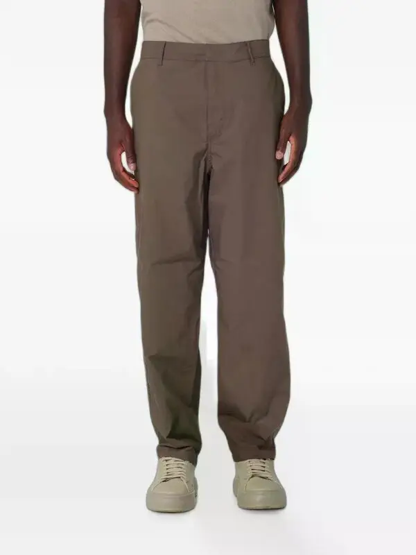 Armani Exchange Pleated Straight-leg Trousers