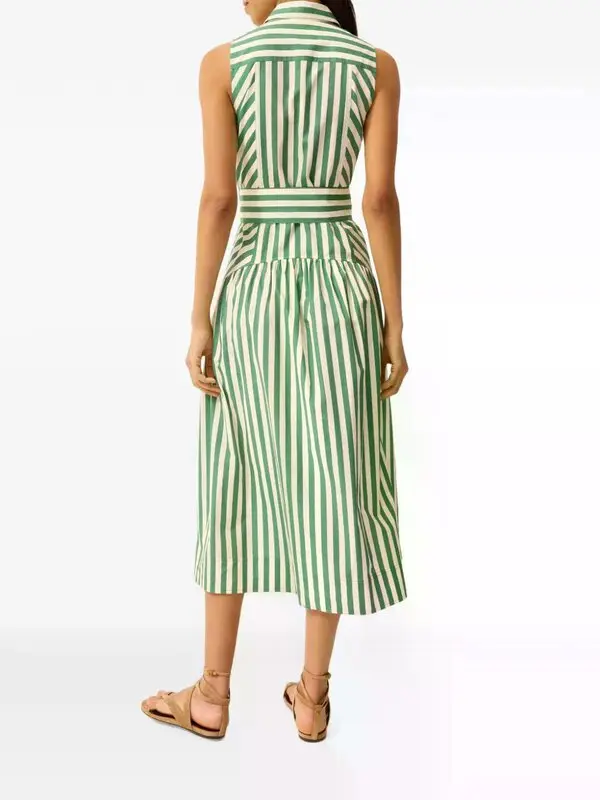 MARIE OLIVER Adalyn Striped Cotton Midi Dress