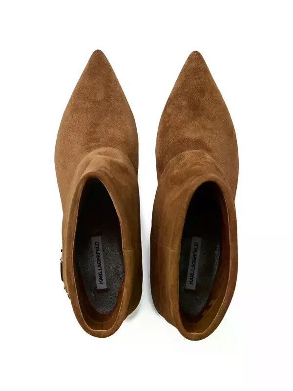 Karl Lagerfeld Pasha Fold-over Ankle Boots