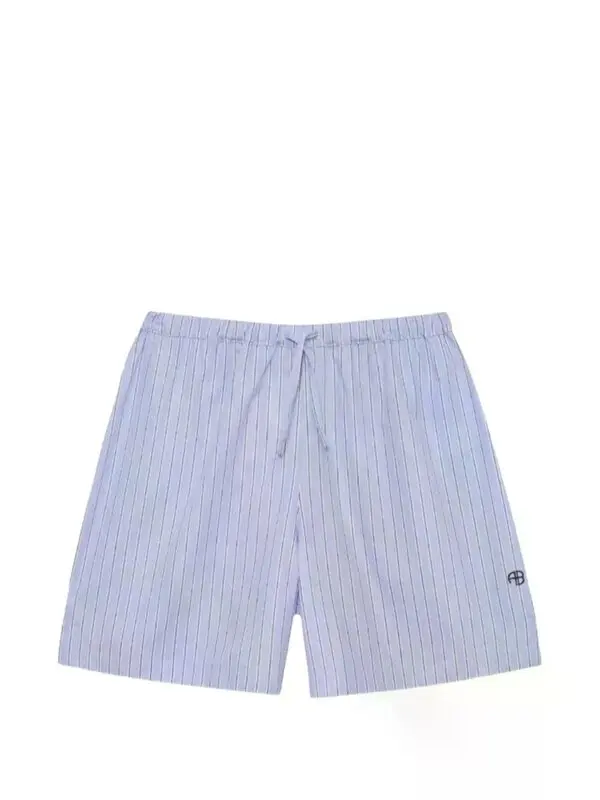 ANINE BING Ramy Pinstripe Shorts